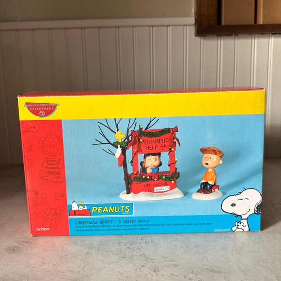 Department 56 | Holiday | Dept 56 Peanuts Christmas Spirit 5 Cents Lit ...